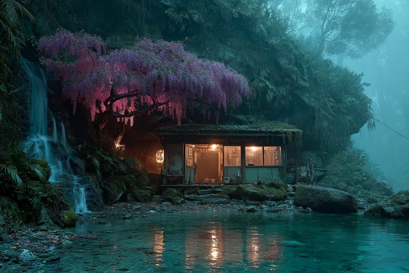 The House Under the Japanese Wisteria Tree