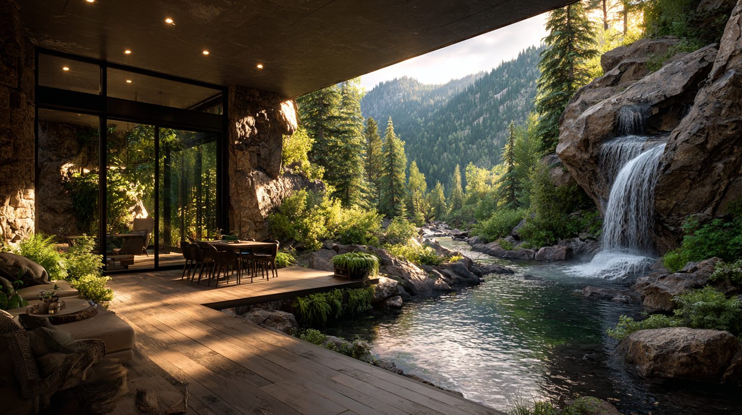 House Exterior with an Amazing View of Nature