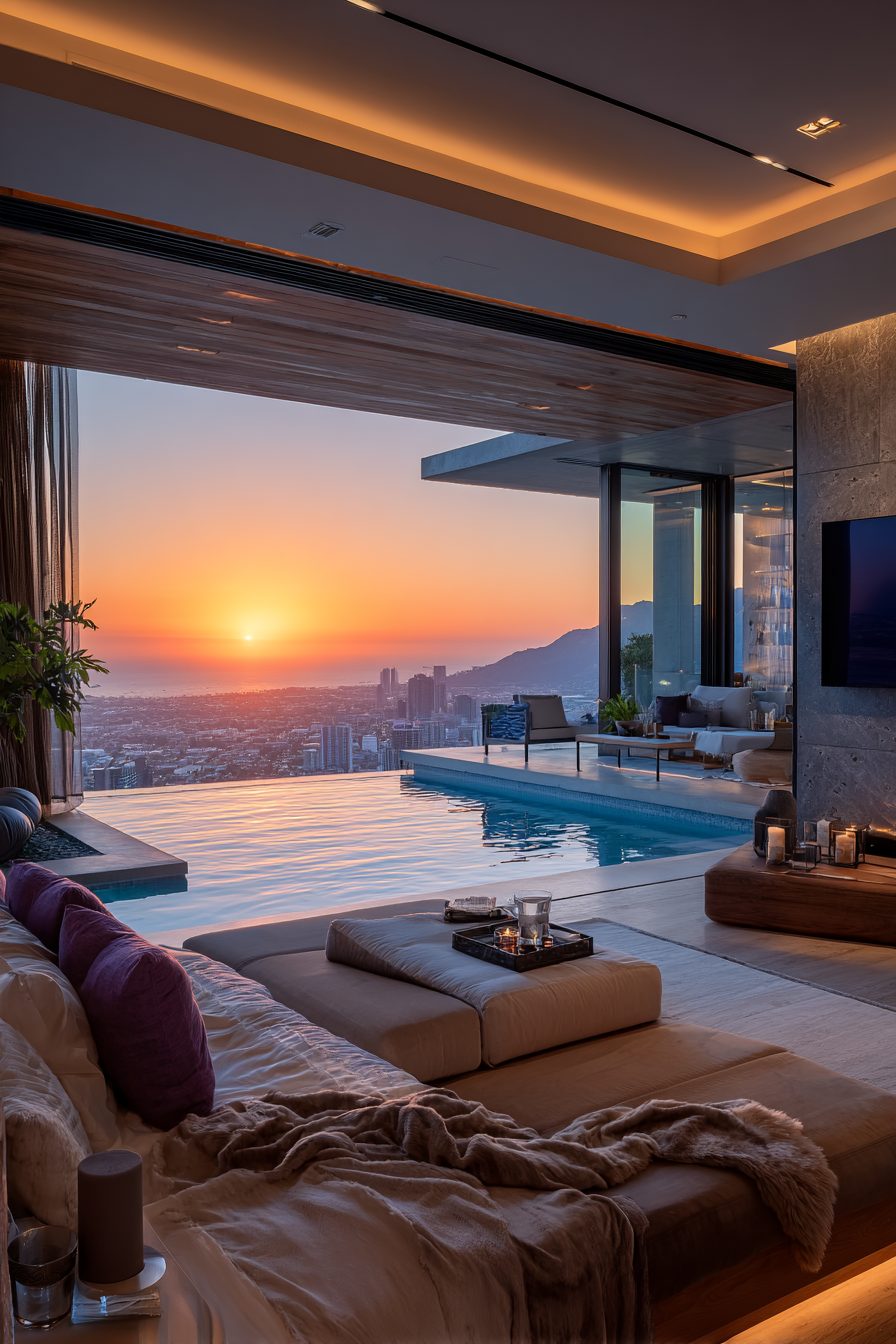 Luxury Apartment with an Indoor Infinity Pool