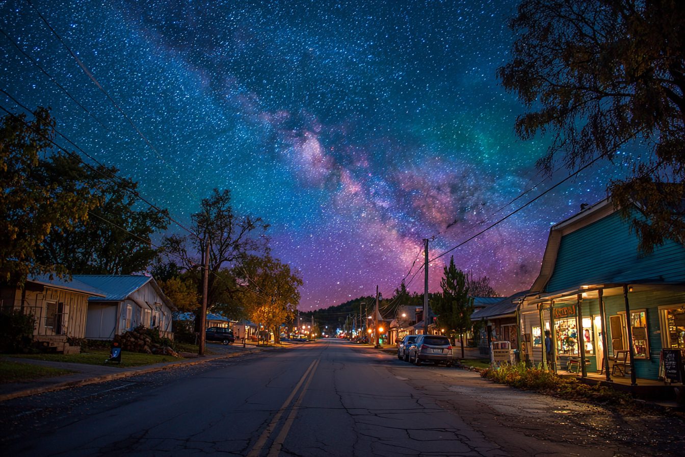Small Towns with Beautiful Night Skies