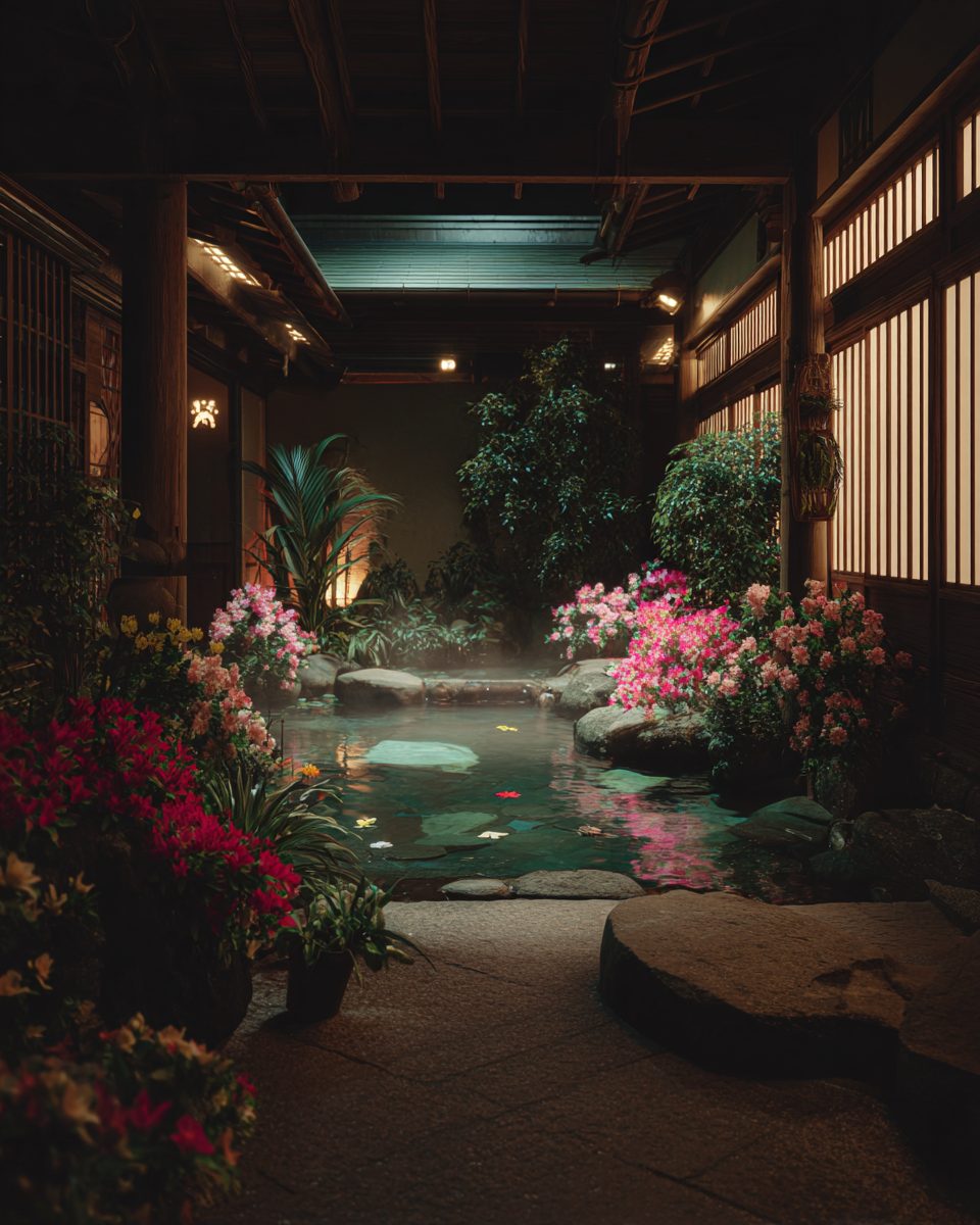 Whimsical Onsen of a Traditional Ryokan