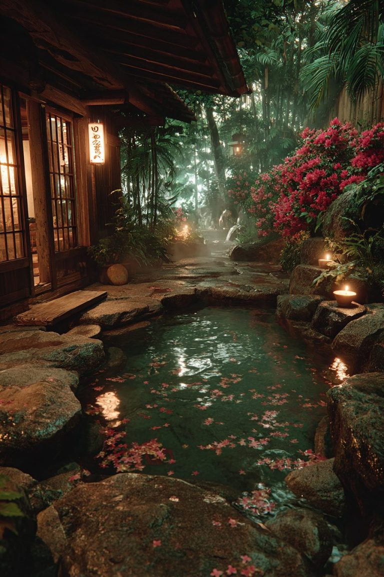 Whimsical Onsen of a Traditional Ryokan