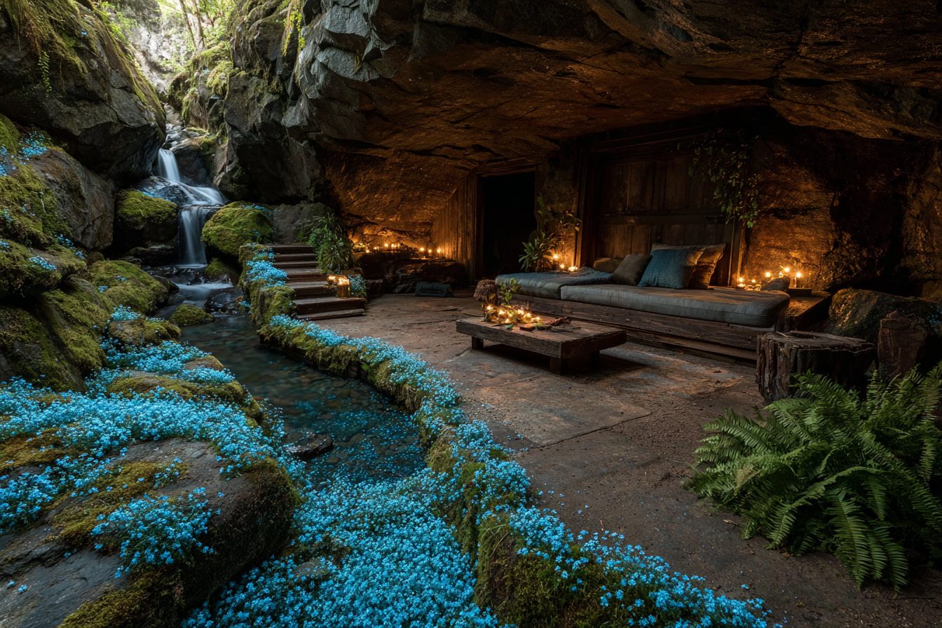 Cave Interior Sitting Areas to Enjoy Peace