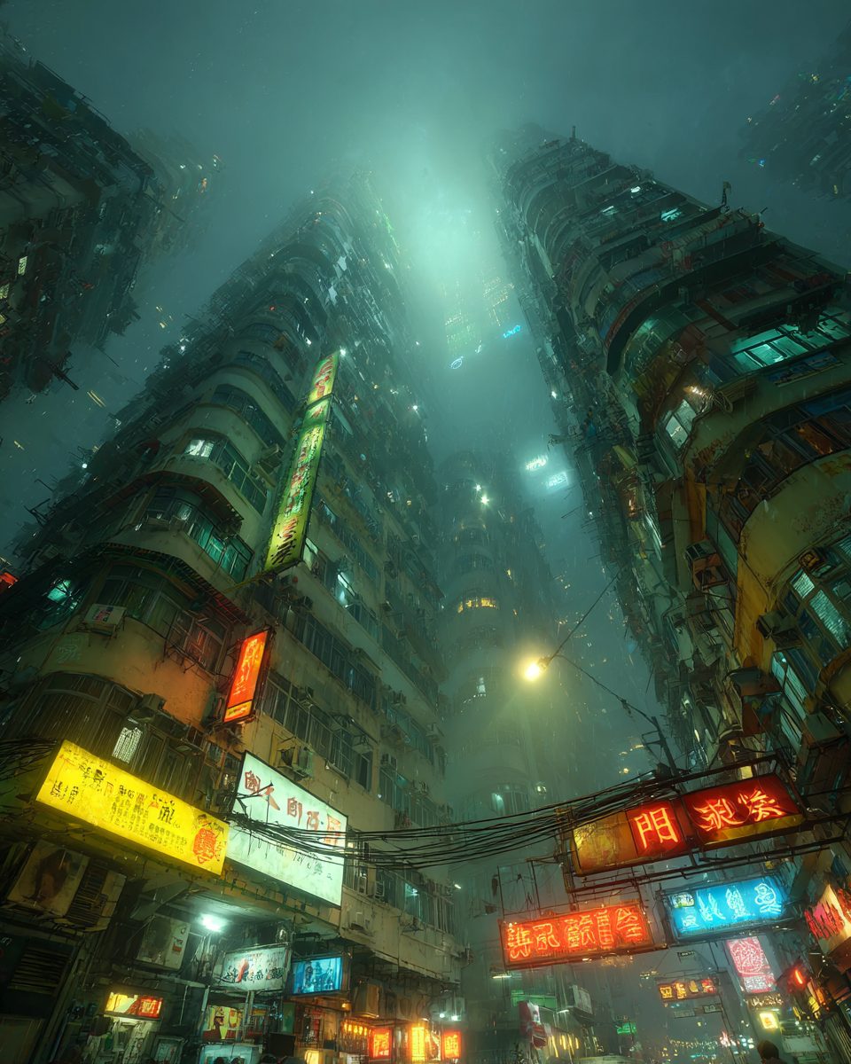 The Tall Buildings of Cyberpunk City